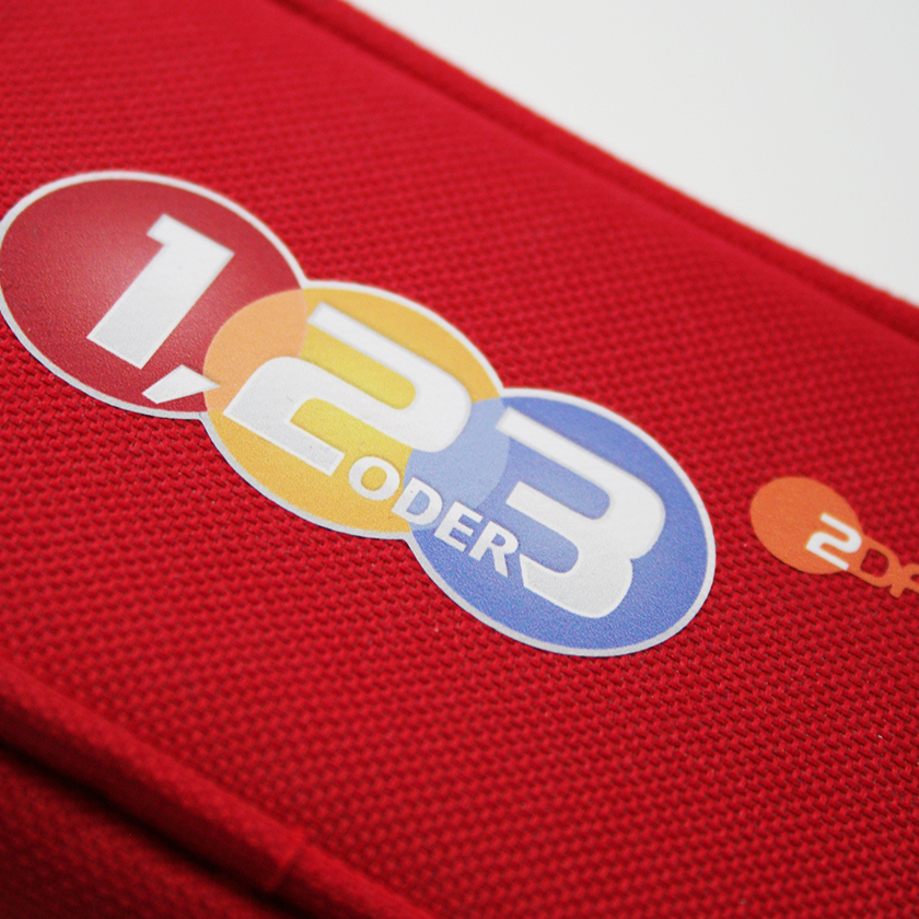 ZDF - Merchandising-Artikel für die Sendung "1,2 oder 3" | IMAGEplus